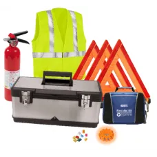 USKITS DOT OSHA Safety Kit in Durable Metal Box