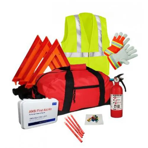 USKITS OSHA Compliant Truck Safety Kit & Triangles