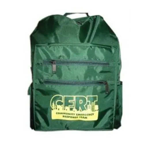 CERT Backpack - Green Logo Design for Safety Gear