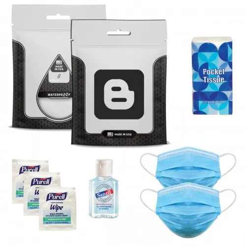 Imprintable Essential PPE Kit - Safety Gear Ready