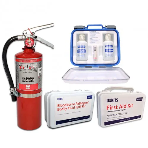 Worksite OSHA Compliance Safety Kit - 3000 Square Feet - 10 Person ANSI ...